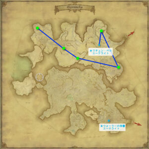 FF14 黄金エリア Bモブ出現位置MAP | Eomania（エオマニア）